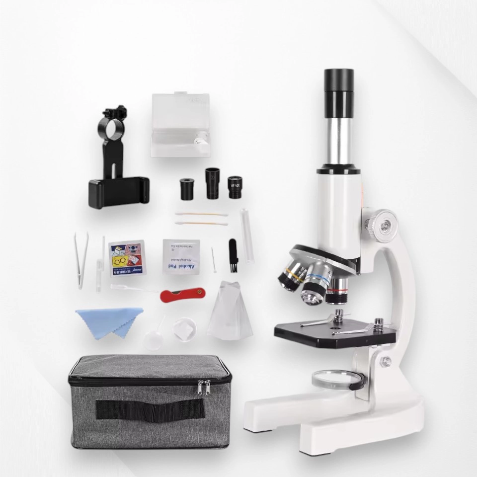 Microscope Optique Monoculaire 40X-2000X – Compatible Smartphone ...